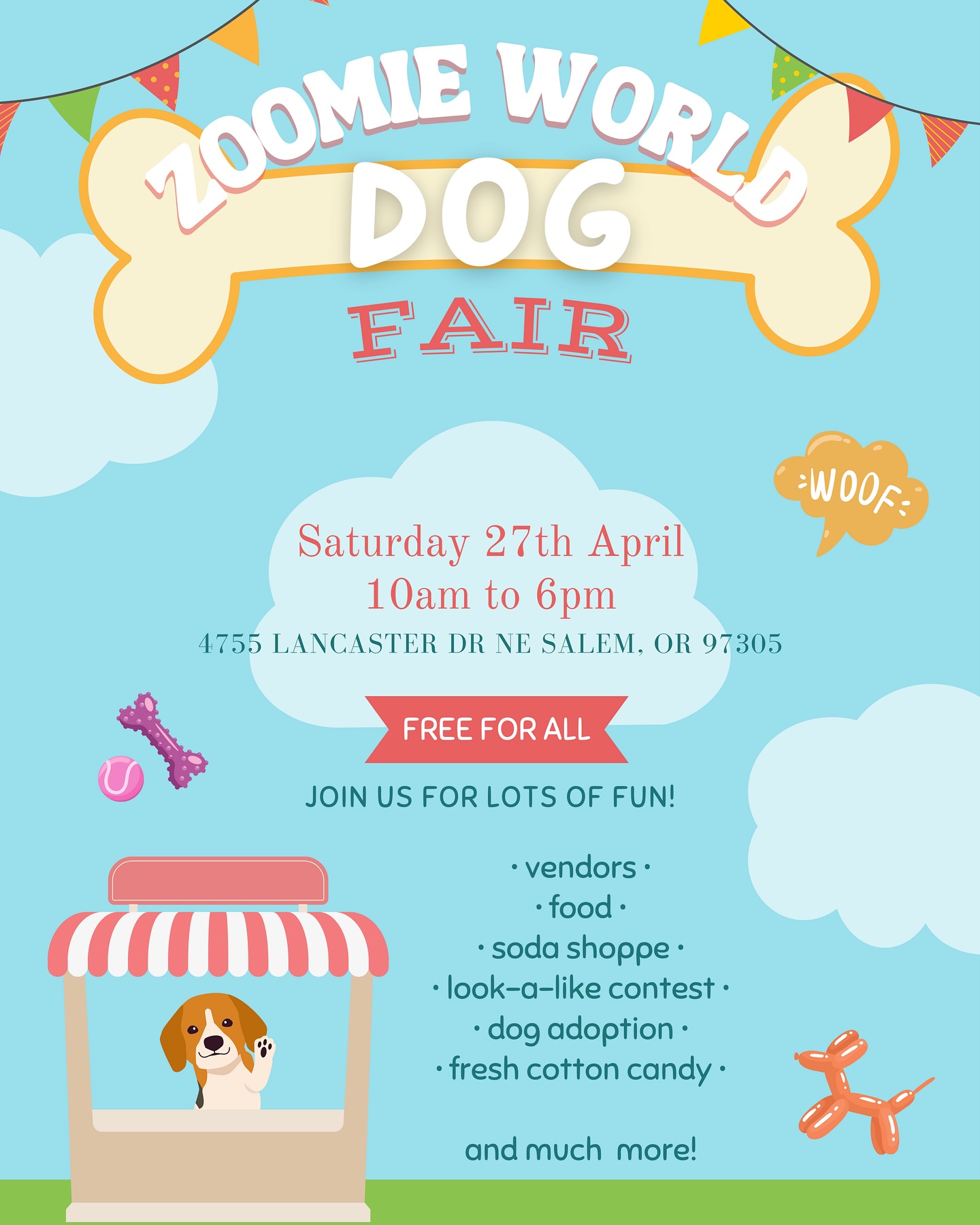 Dog Fair! April 27th – ZOOMIE WORLD DOG DAYCARE